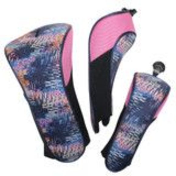 Glove It | Other | 223 Glove It Womens Set 3 Golf Headcovers Club Covers Hot Pink Navy Fusion ...
